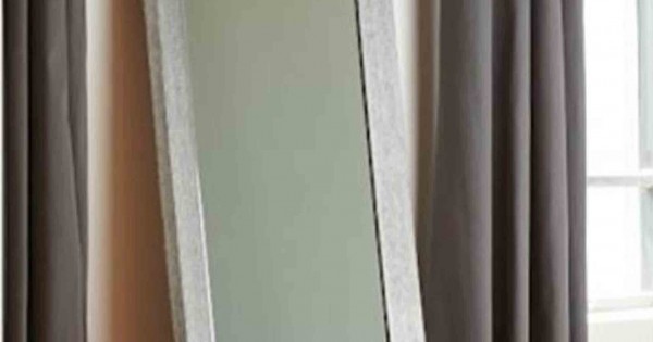 A8010081 - Duka Floor Mirror - Silver Finish by Ashley Furniture