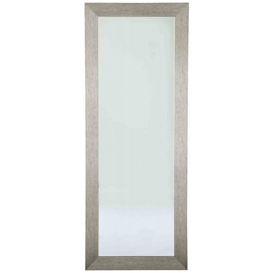 A8010081 - Duka Floor Mirror - Silver Finish by Ashley Furniture