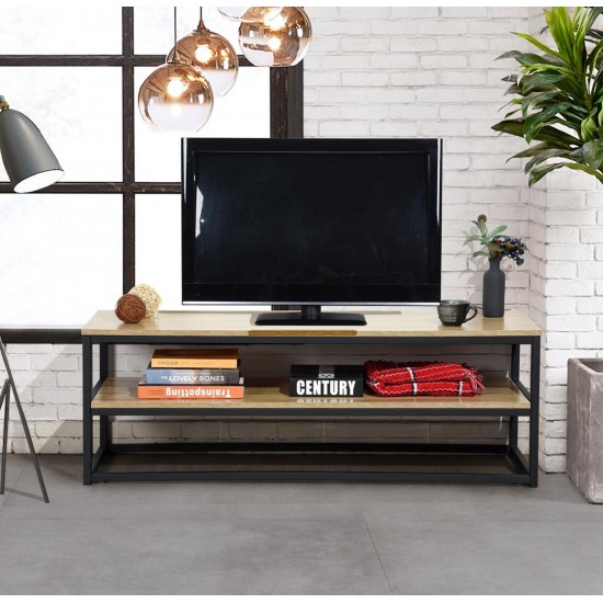 Facto - Meuble TV Multifonction Table Basse avec Etagère 2 Plateaux en ...