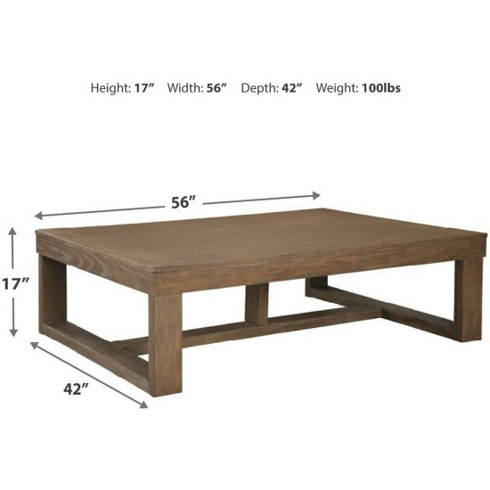 T471-1 - Cariton Table Basse Rectangulaire - Gris par Ashley Furniture